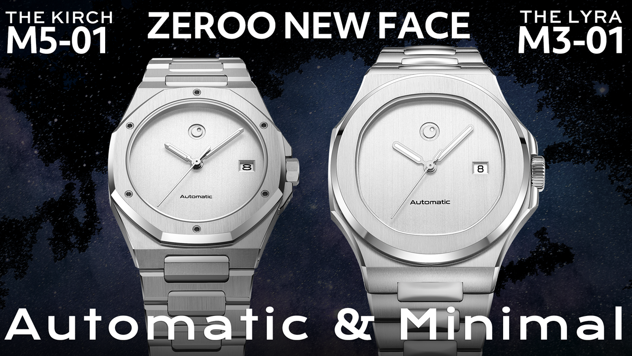 【新作発表】ZEROO M3-01 & M5-01 Mechanical Automaticをクラウドファンディングプラットフォームの「ma – ZEROO TIME Co.